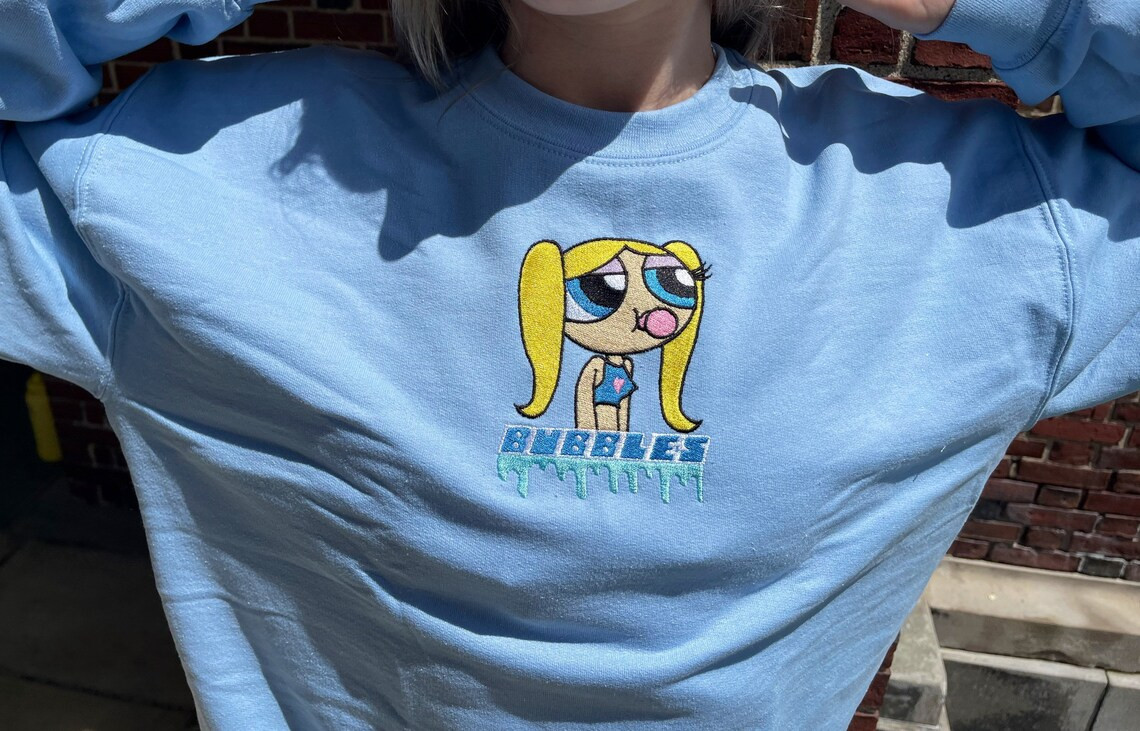Powerpuff Girls Older X College Bubbles Vintage Embroidered Mobolit